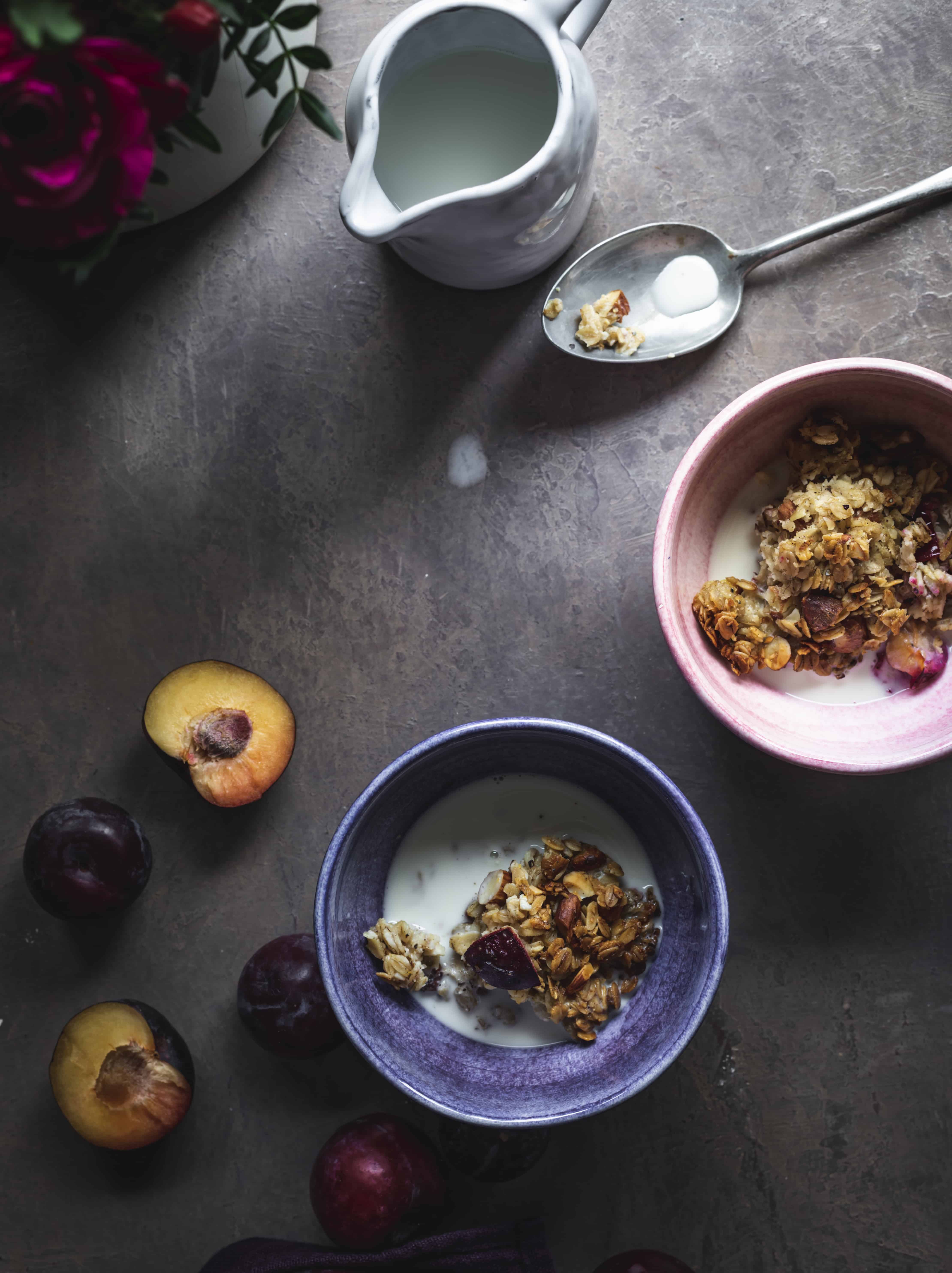 Kevyesti herkutellen - luumu-uunipuuro - Jotain maukasta